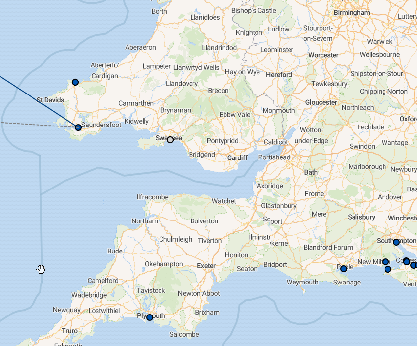 Cardiff Ferry Route Map